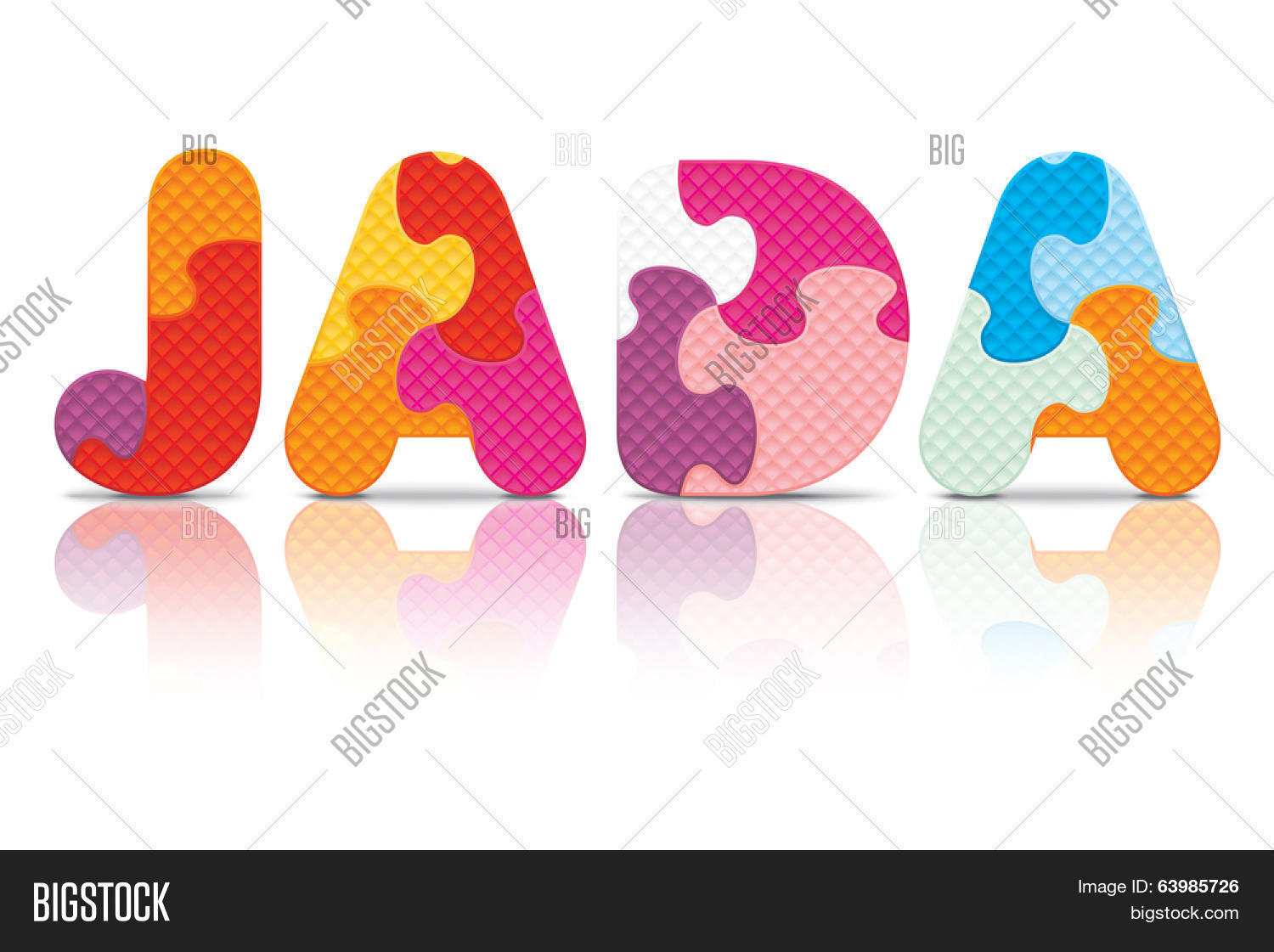 JADA Written Alphabet Vector & Photo (Free Trial) | Bigstock