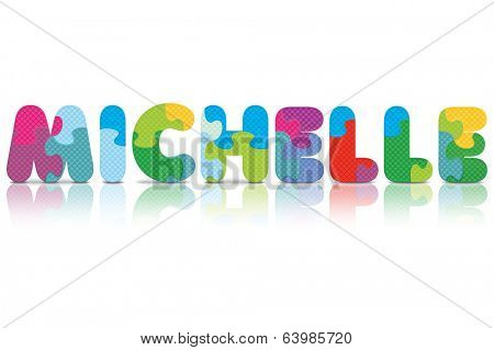 MICHELLE Written Vector & Photo (Free Trial) | Bigstock