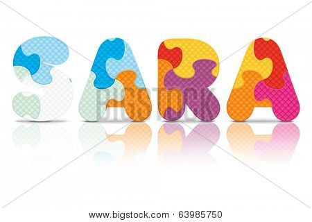 SARA Written Alphabet Vector & Photo (Free Trial) | Bigstock