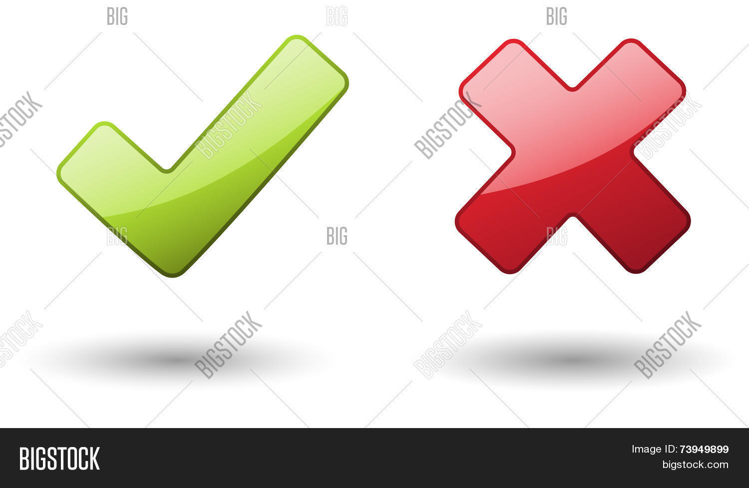 Check X Mark Vector & Photo (Free Trial) | Bigstock