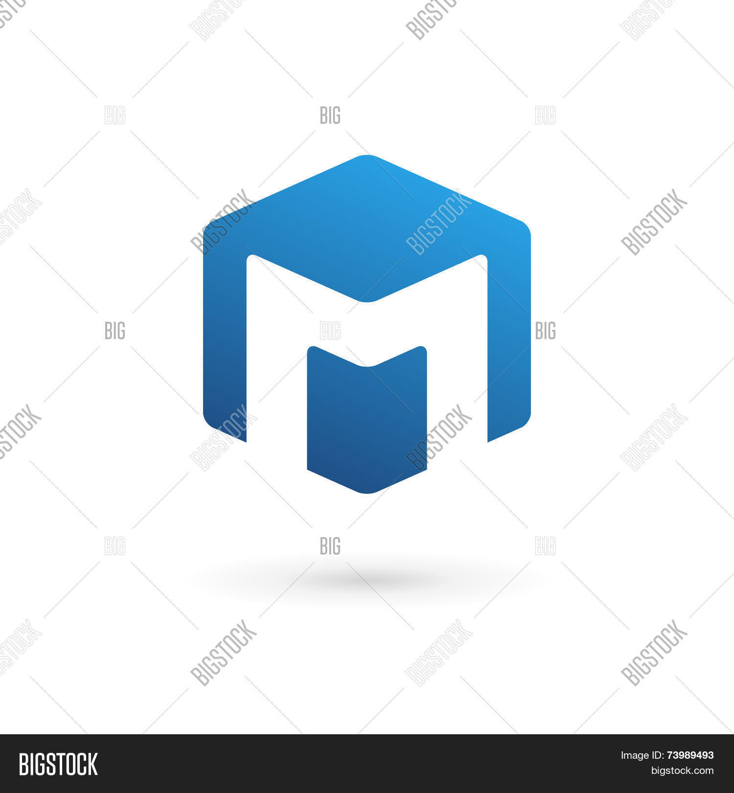 Letter M Cube Logo Vector & Photo (Free Trial) | Bigstock