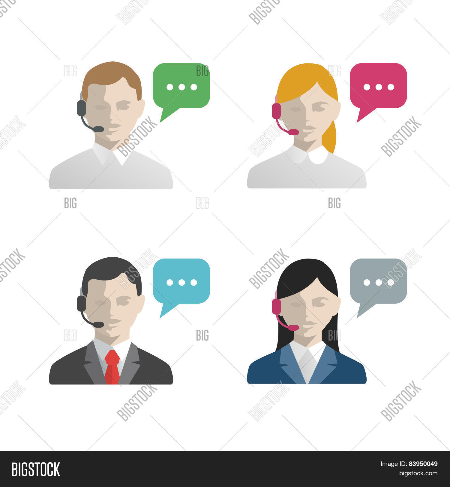 Support Call Center Vector & Photo (Free Trial) | Bigstock
