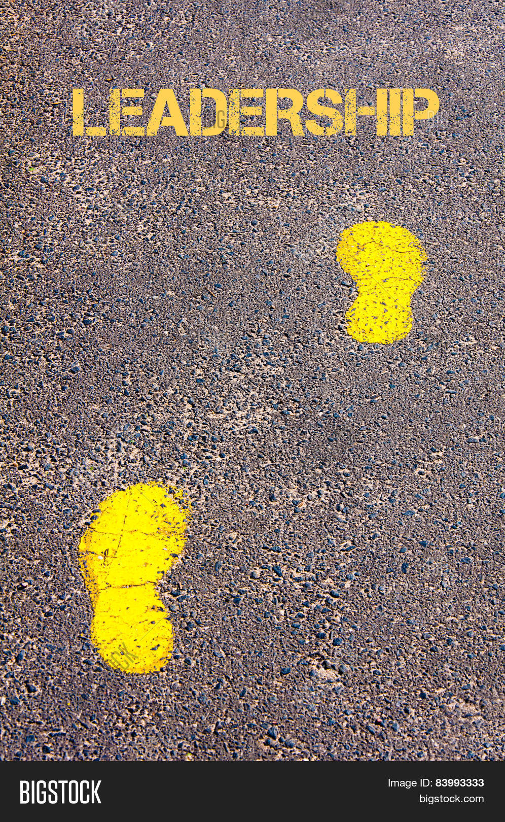 Yellow Footsteps On Image & Photo (Free Trial) | Bigstock