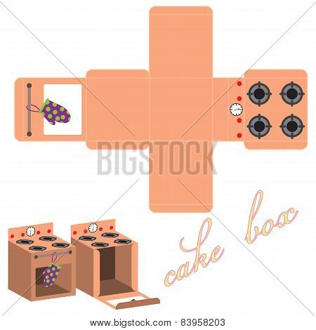 Vector Cake Box Vector & Photo (Free Trial) | Bigstock