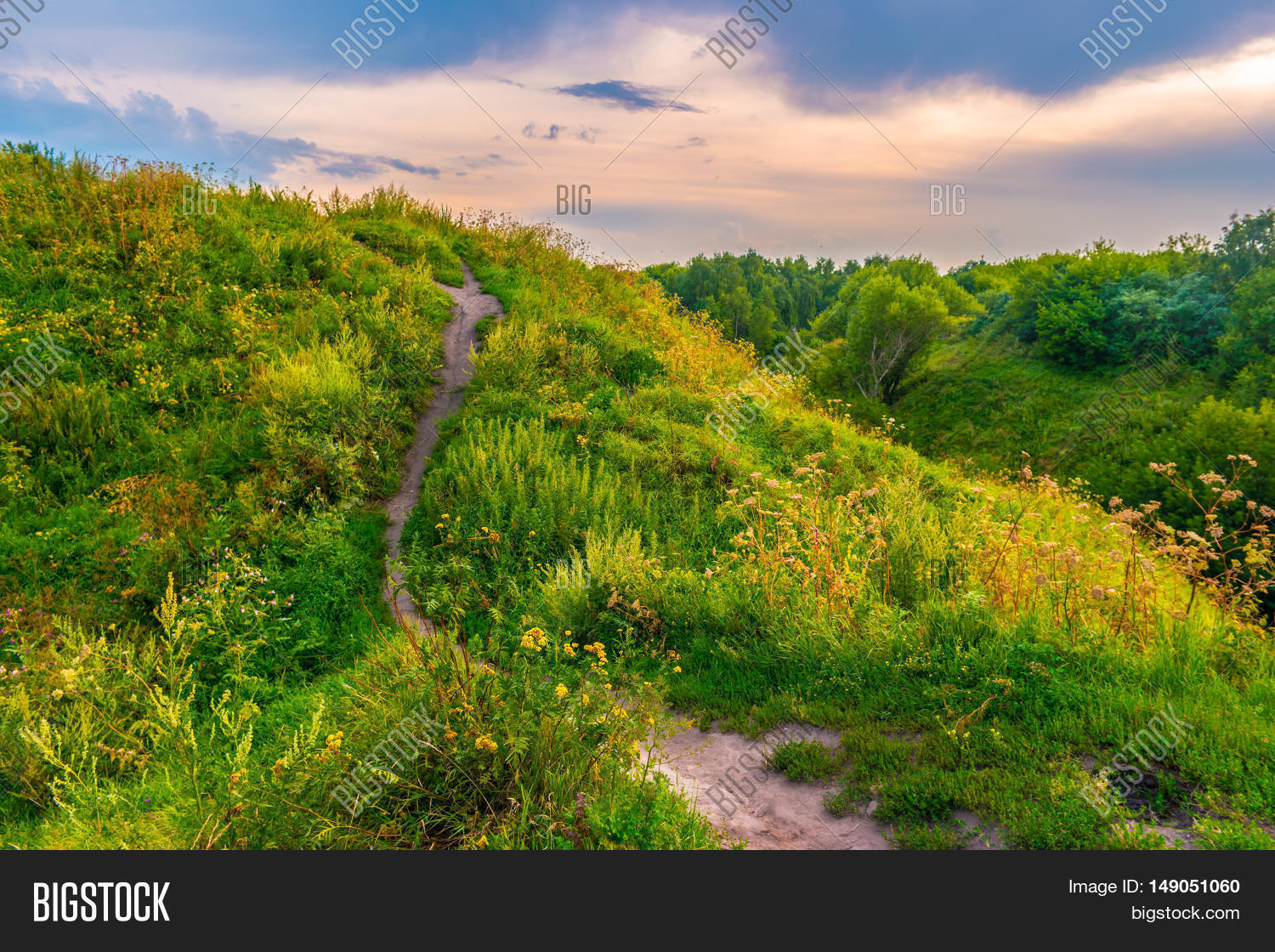 Pathway On Hill Image & Photo (Free Trial) | Bigstock