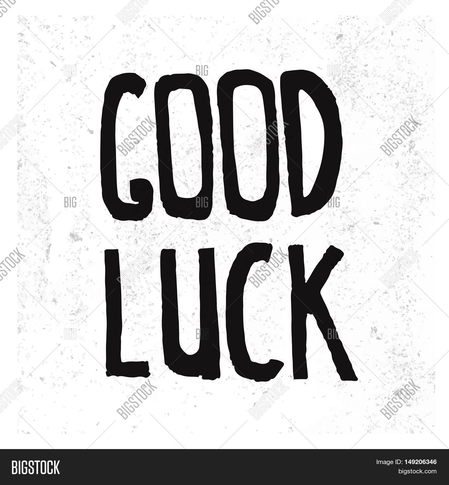 Good Luck Lettering. Vector & Photo (Free Trial) | Bigstock