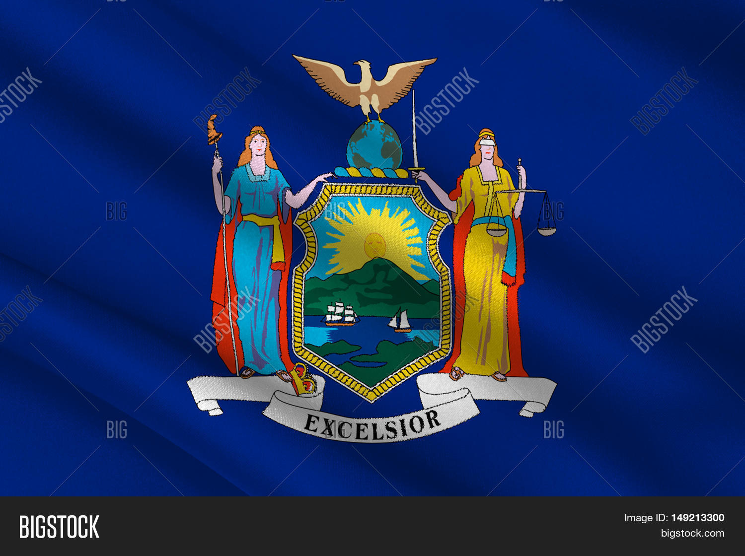 Flag New York State Image & Photo (Free Trial) | Bigstock