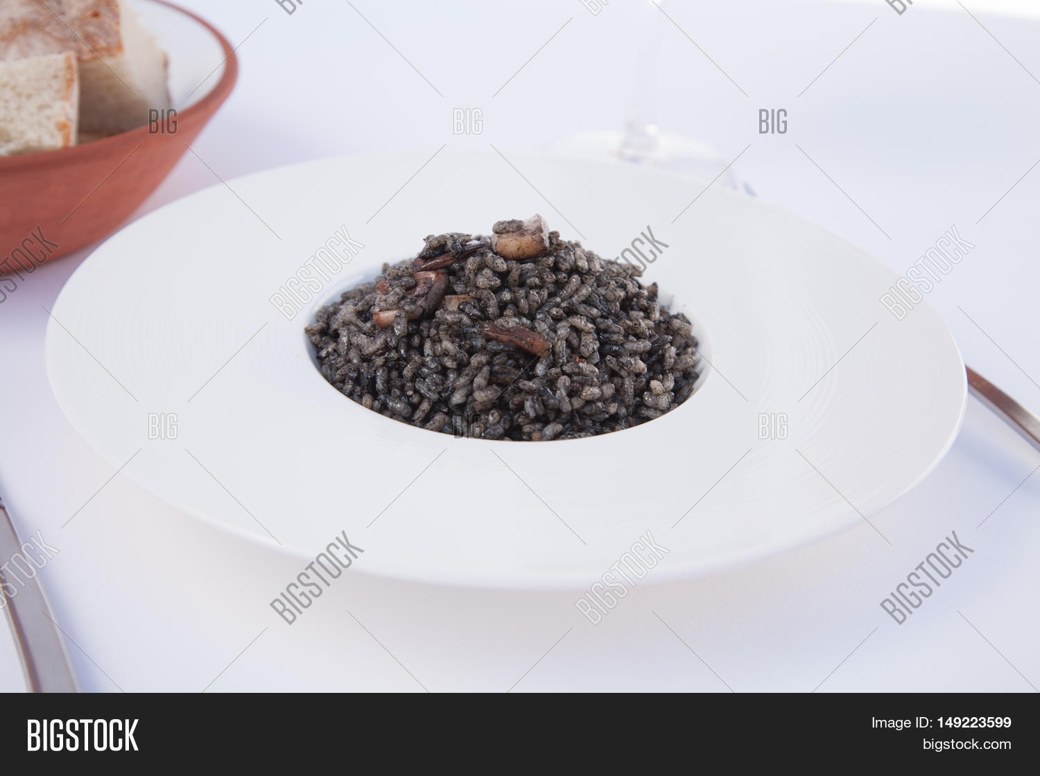 Black Ink Squid Rice Image & Photo (Free Trial) | Bigstock
