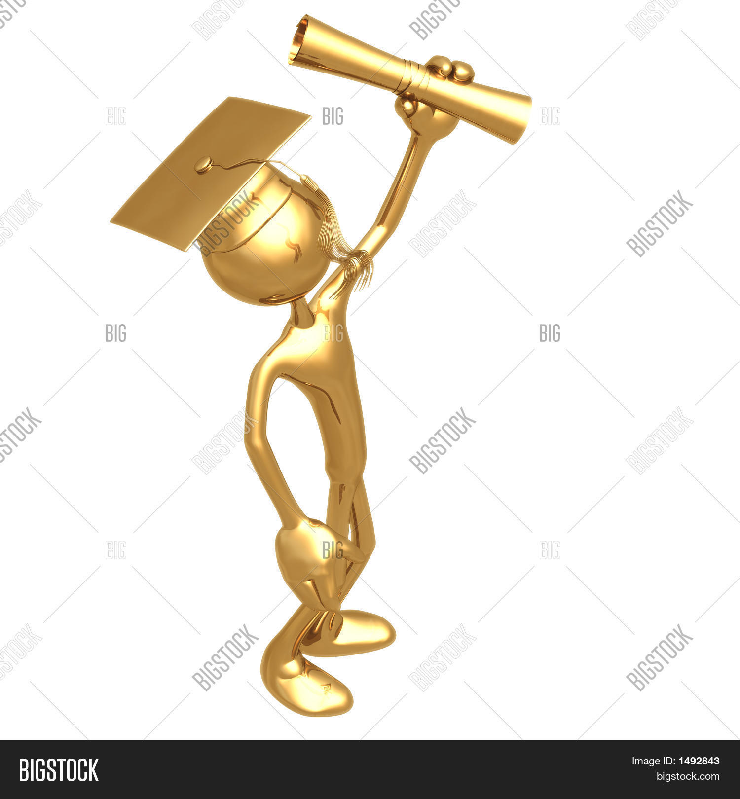 Golden Grad Holding Image & Photo (Free Trial) | Bigstock