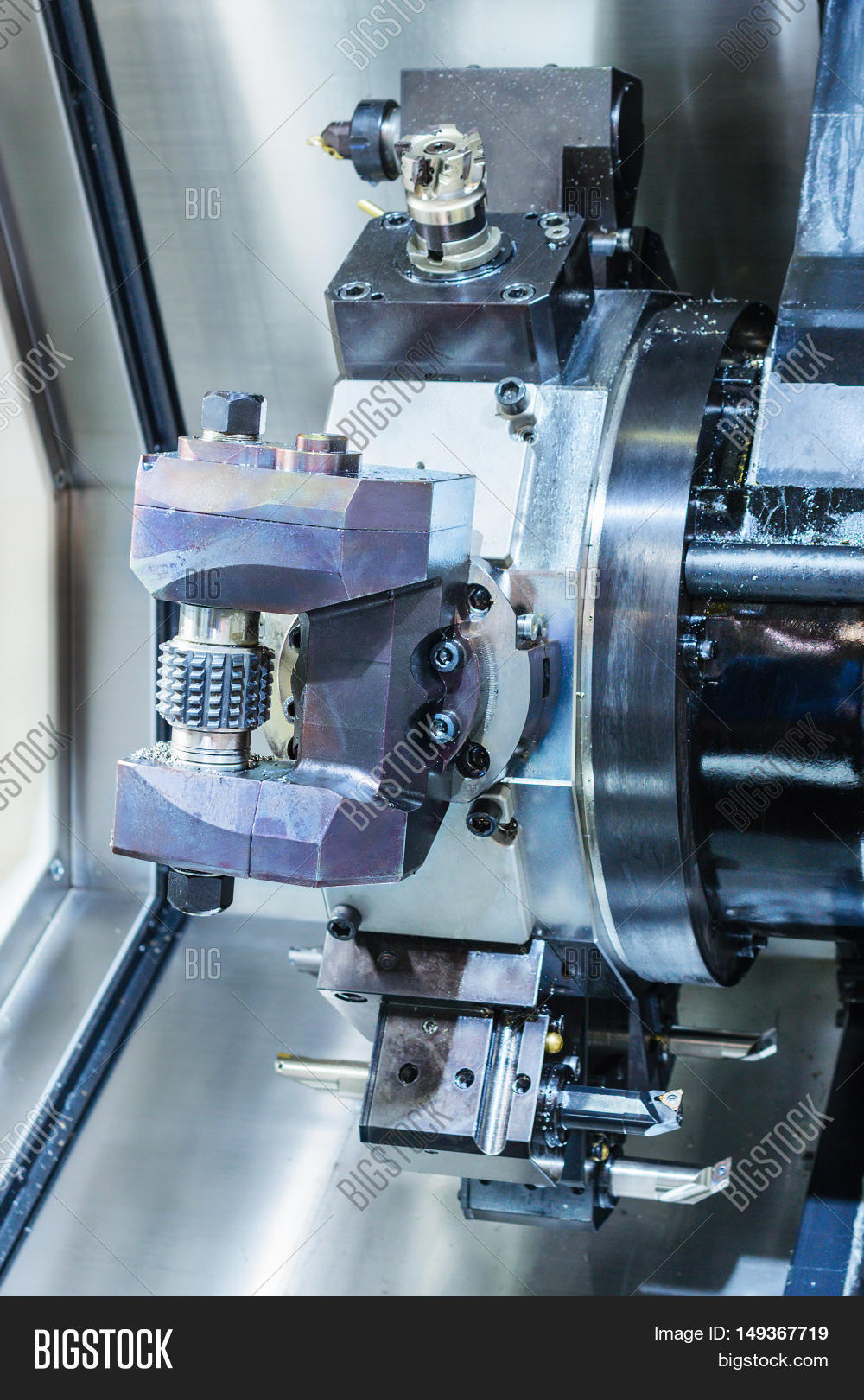 Cnc Lathe Tool Turret Image & Photo (Free Trial) | Bigstock