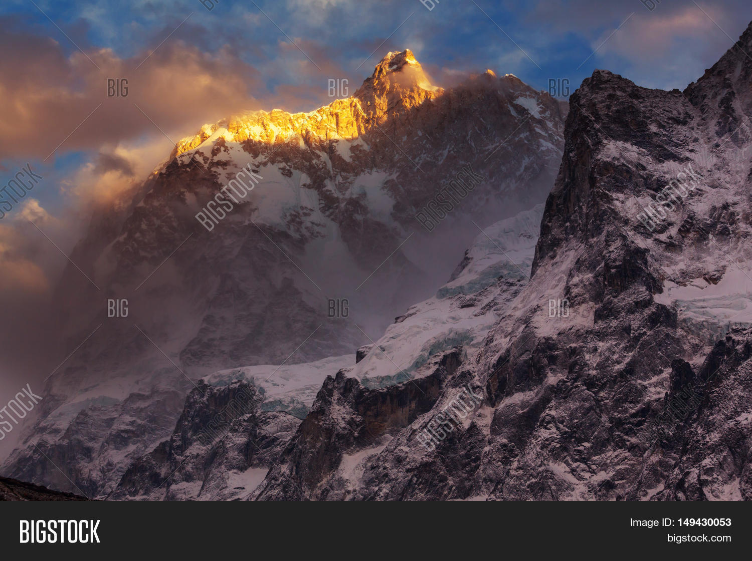 Scenic View Jannu Peak Image & Photo (Free Trial) | Bigstock