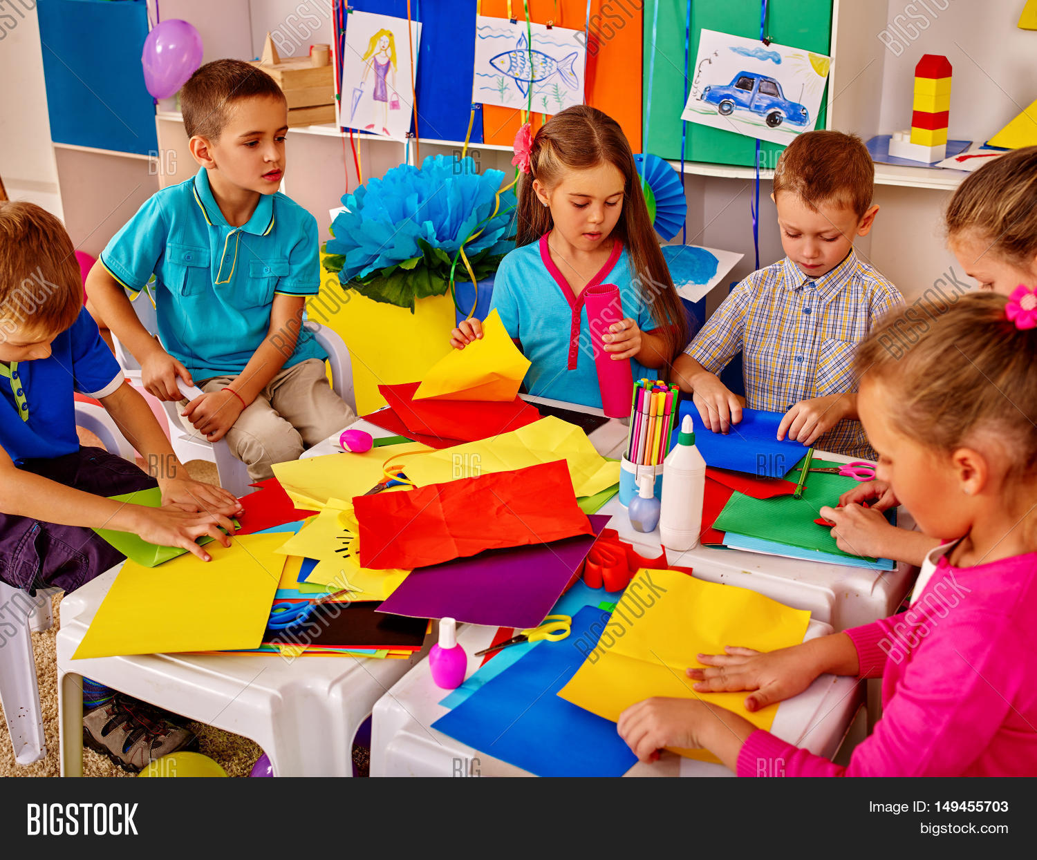Group Children Making Image & Photo (Free Trial) | Bigstock