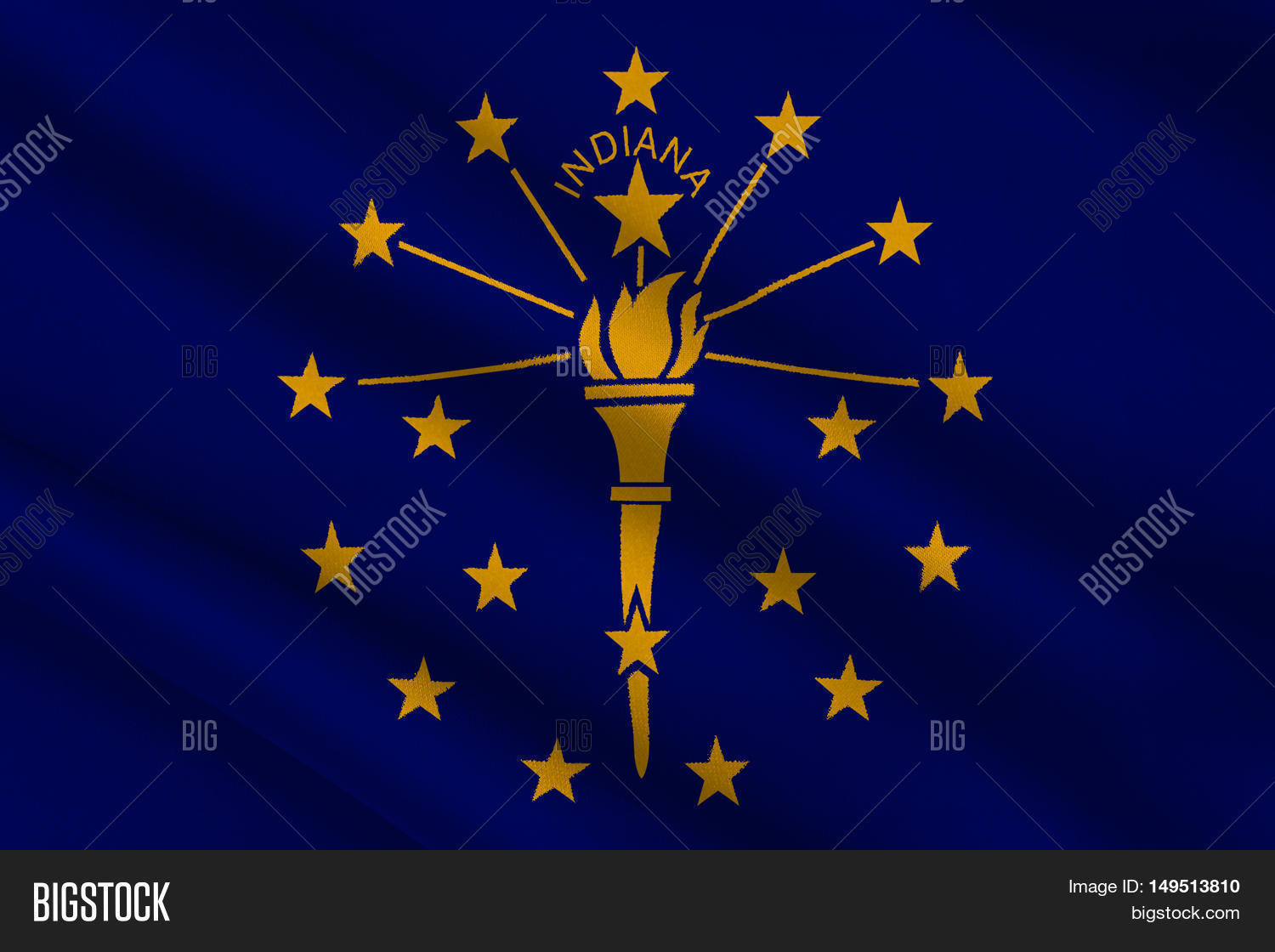 Flag Indiana State Image & Photo (Free Trial) | Bigstock