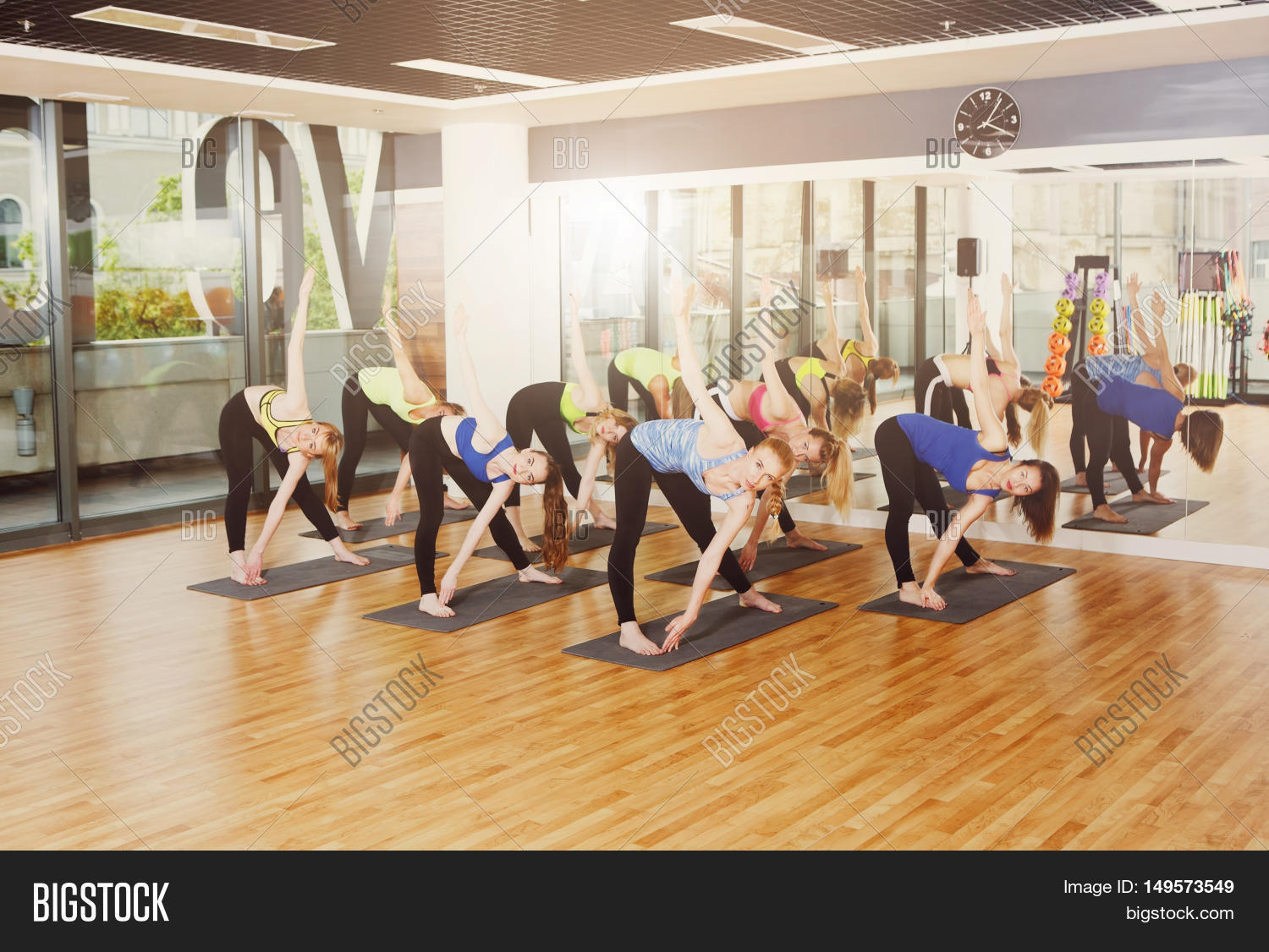 Group Young Women Yoga Image & Photo (Free Trial) | Bigstock