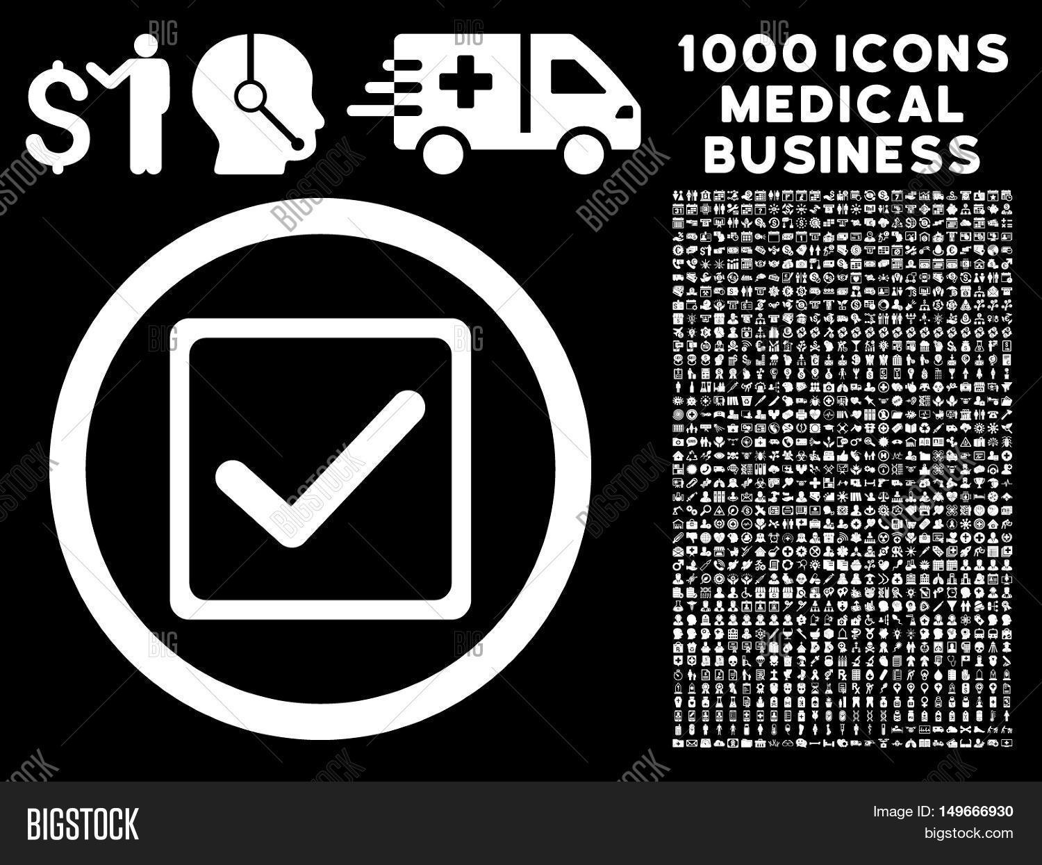 White Checkbox Glyph Image & Photo (Free Trial) | Bigstock