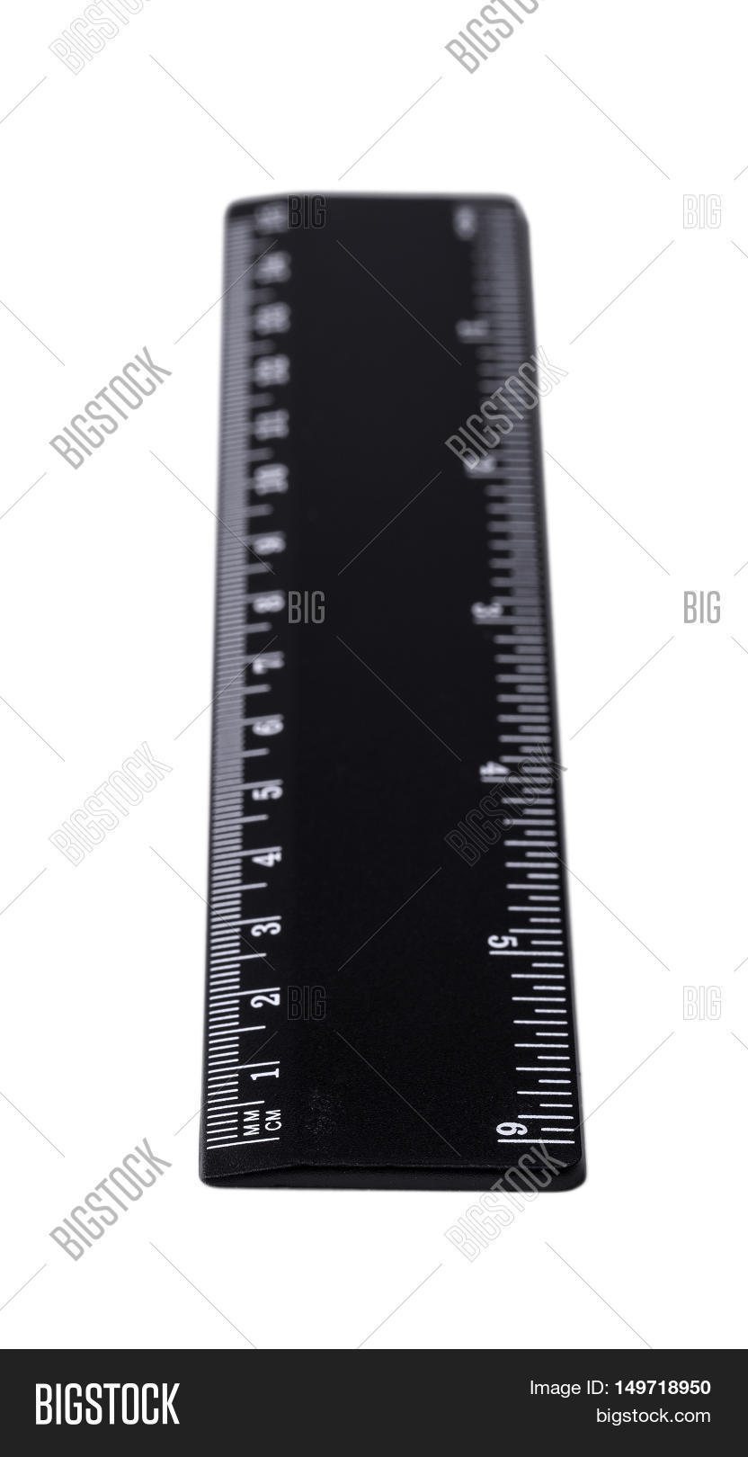 Black Ruler Isolated Image & Photo (Free Trial) | Bigstock