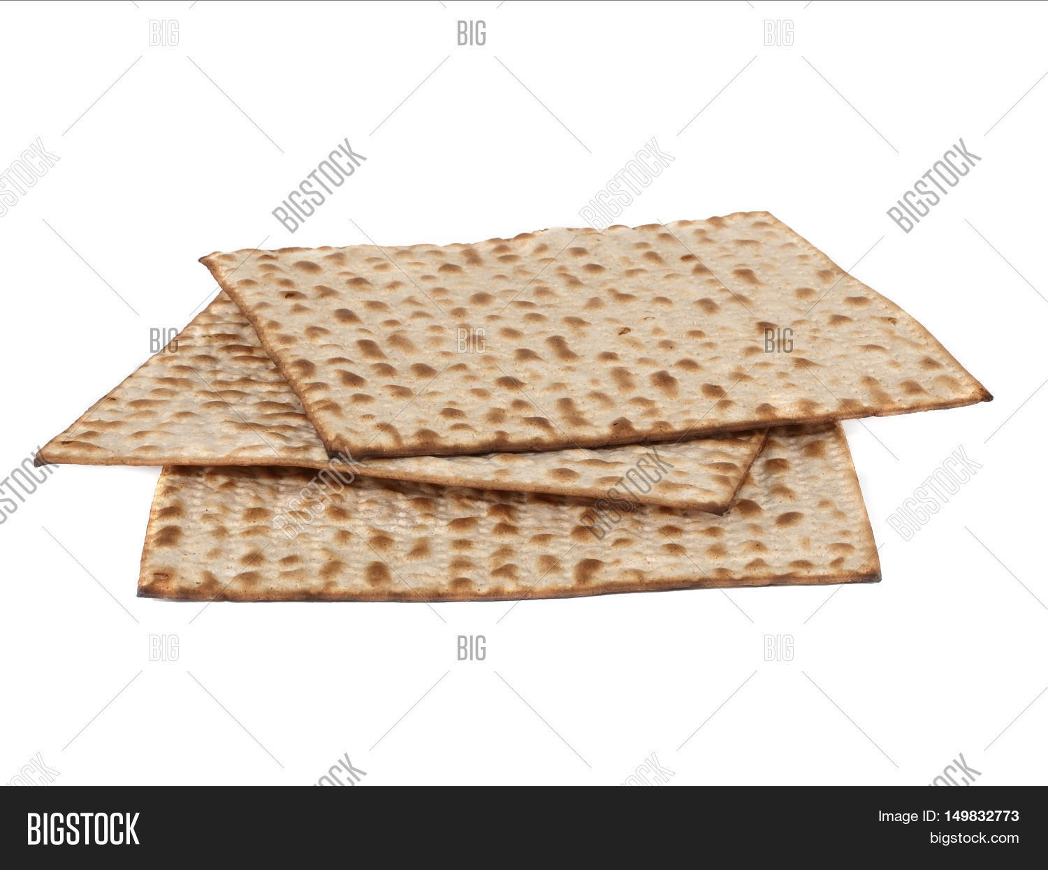 Three Matzot On White Image & Photo (Free Trial) | Bigstock