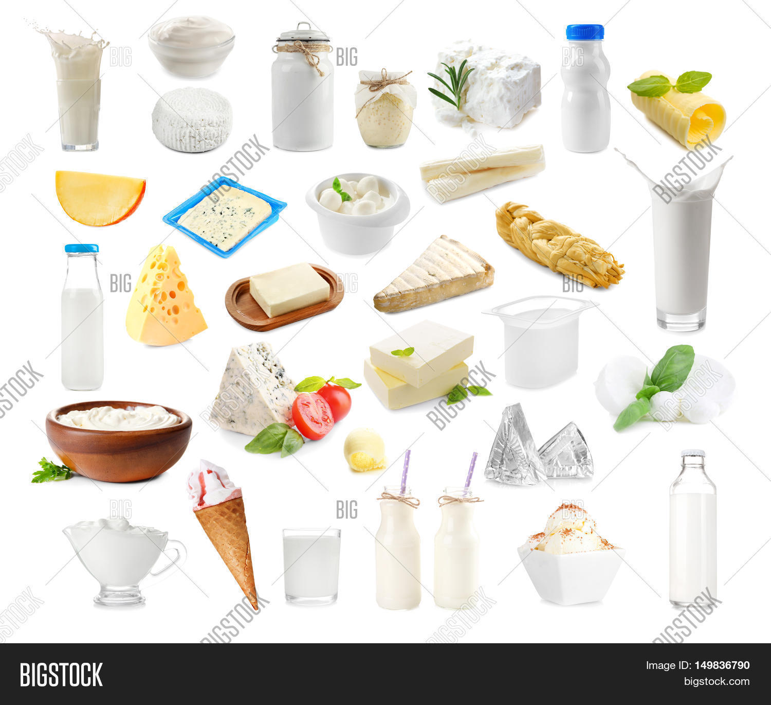 Different Types Dairy Image & Photo (Free Trial) | Bigstock