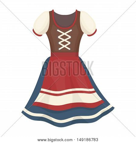 Dirndl Icon Cartoon Vector & Photo (Free Trial) | Bigstock