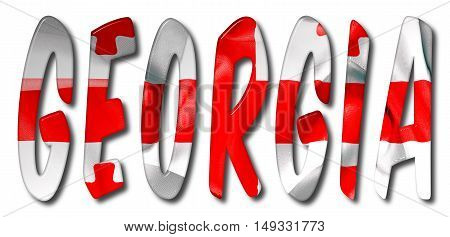 Georgia Word 3D Image & Photo (Free Trial) | Bigstock