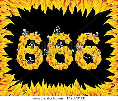 666 Number Devil. Vector & Photo (Free Trial) | Bigstock