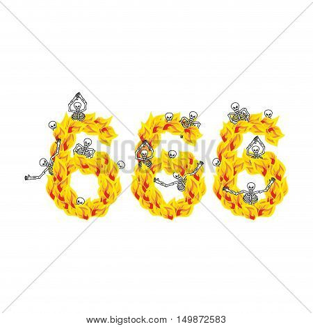 666 Number Devil. Vector & Photo (Free Trial) | Bigstock