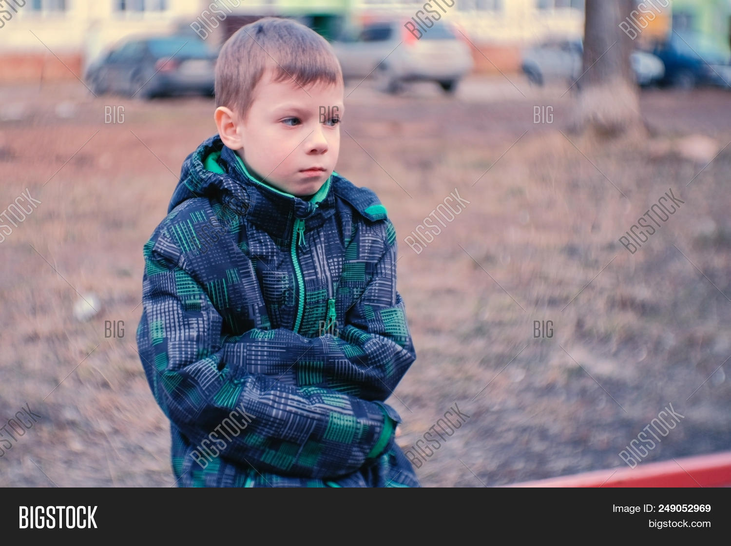 Sad Boy Sitting On Image & Photo (Free Trial) | Bigstock