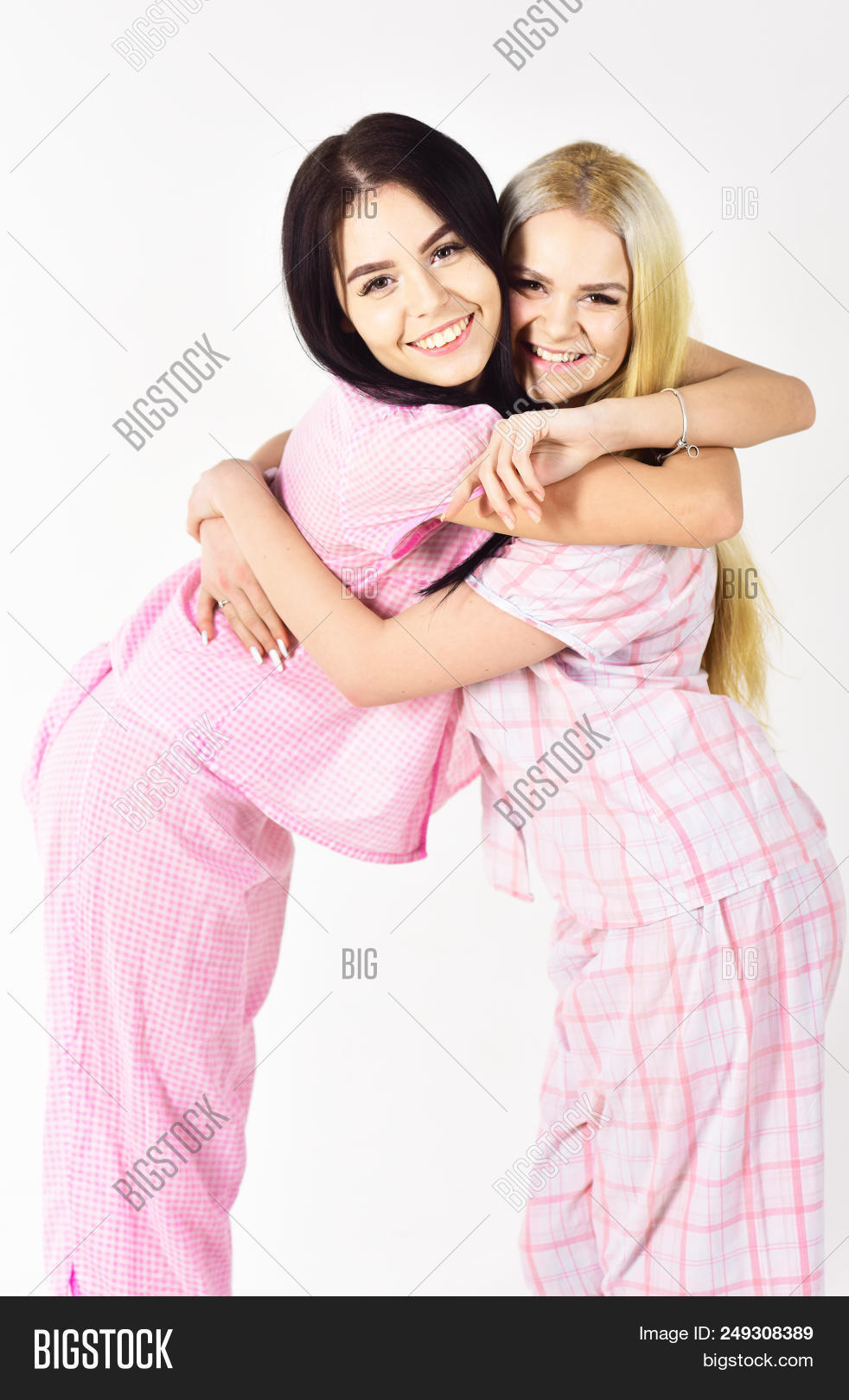 Girls Hugging Tight, Image & Photo (Free Trial) | Bigstock