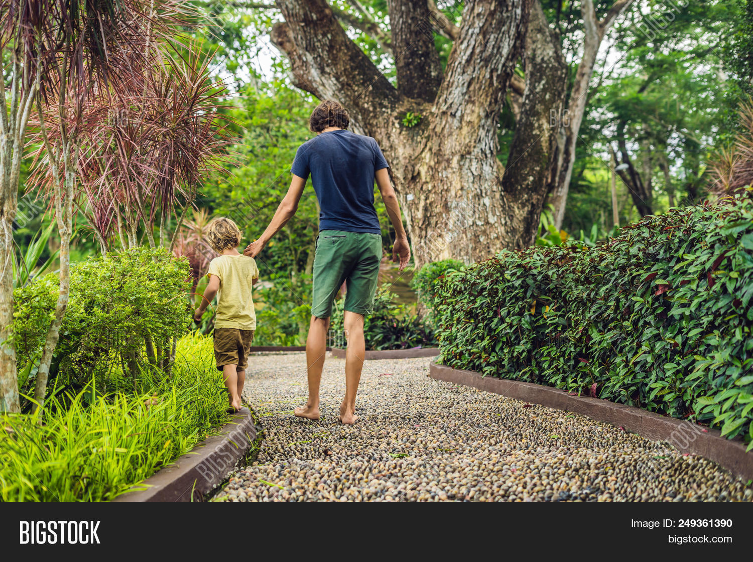 Father Son Walking On Image & Photo (Free Trial) | Bigstock