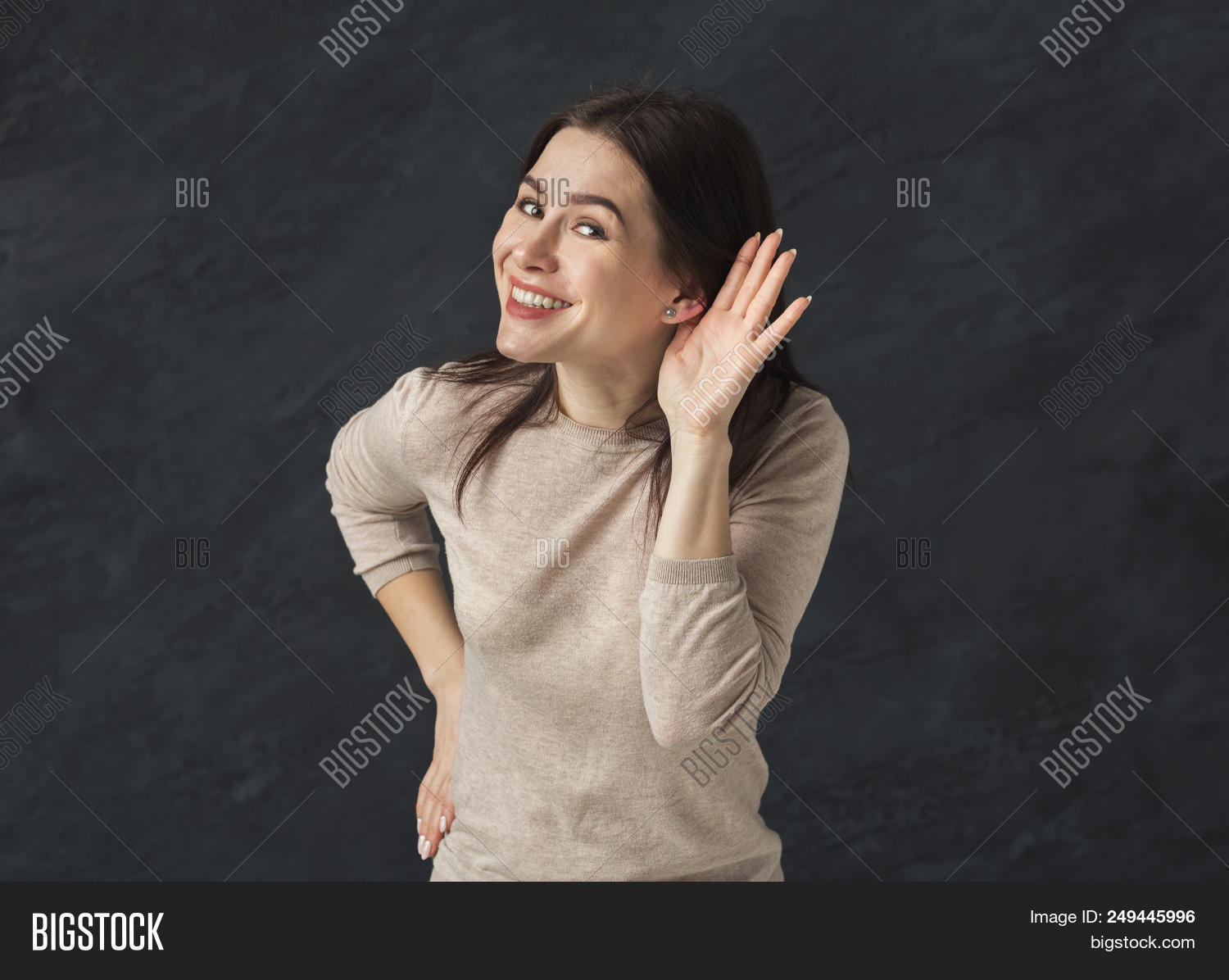Young Woman Listening Image & Photo (Free Trial) | Bigstock