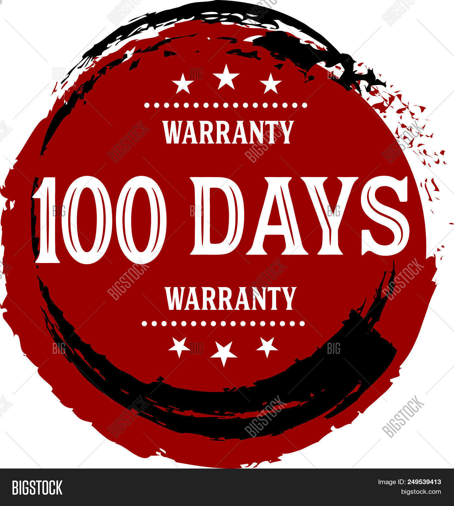 100 Days Warranty Vector & Photo (Free Trial) | Bigstock