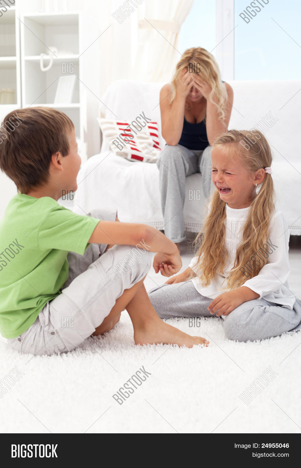Kids Fighting Crying Image & Photo (Free Trial) | Bigstock