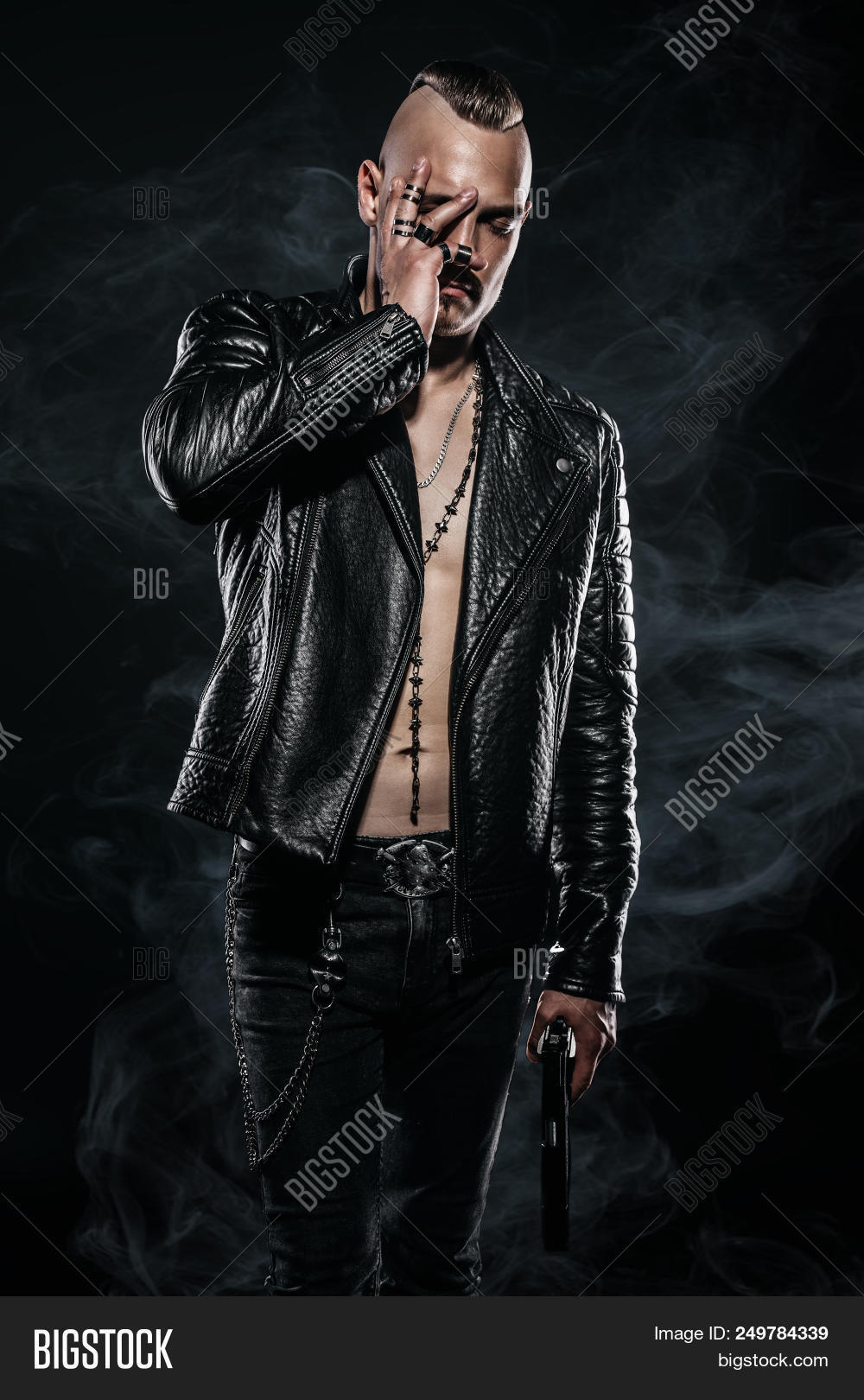 Dark Portrait Serious Image & Photo (Free Trial) | Bigstock