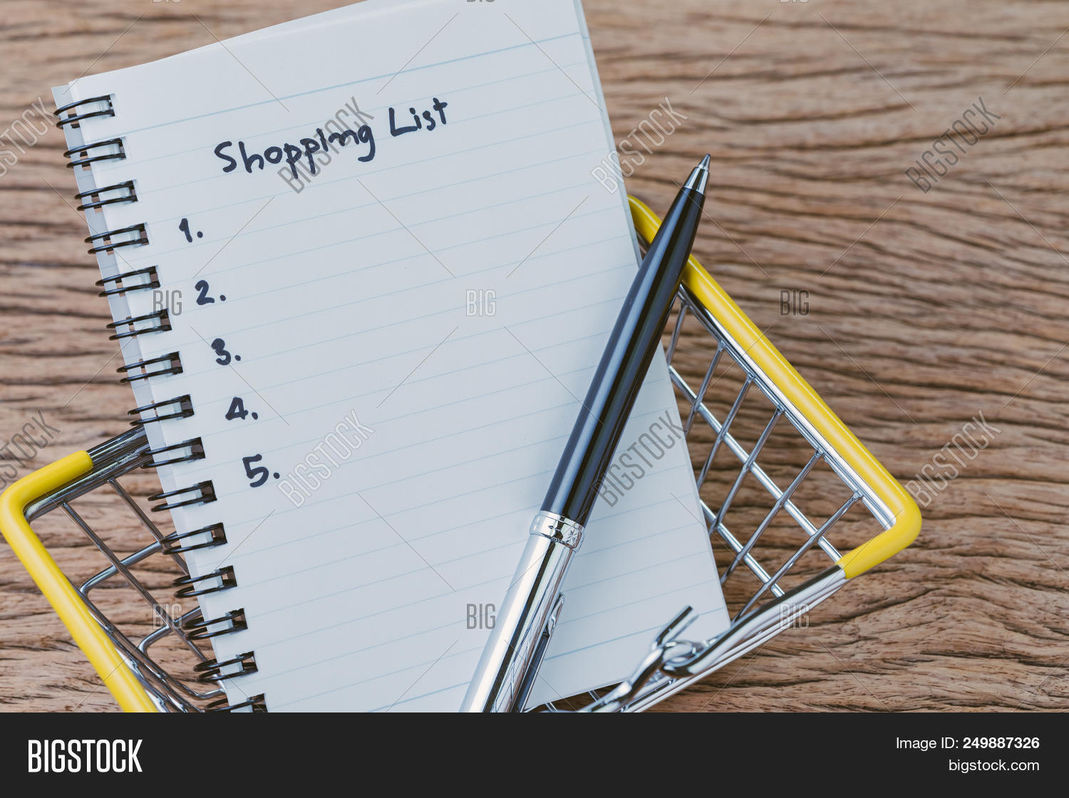 Shopping List, Image & Photo (Free Trial) | Bigstock