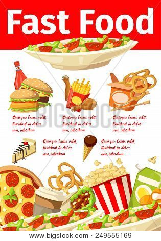 Fast Food Promo Vector & Photo (Free Trial) | Bigstock