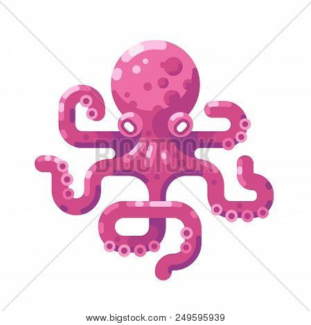 Angry Pink Octopus Vector & Photo (Free Trial) | Bigstock