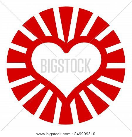 Sun Heart Icon. Vector & Photo (Free Trial) | Bigstock