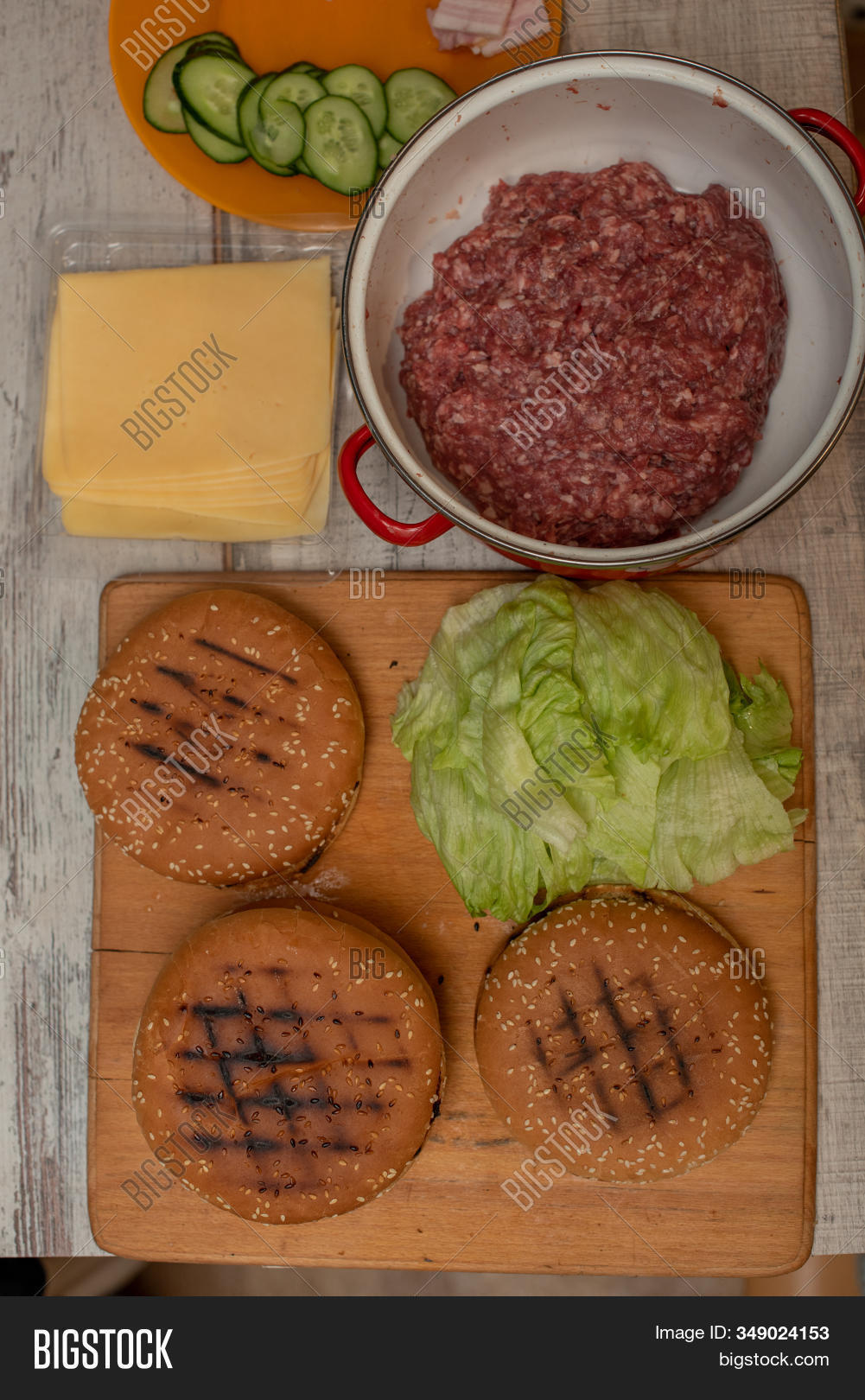 Cooking Hamburgers, Image & Photo (Free Trial) | Bigstock