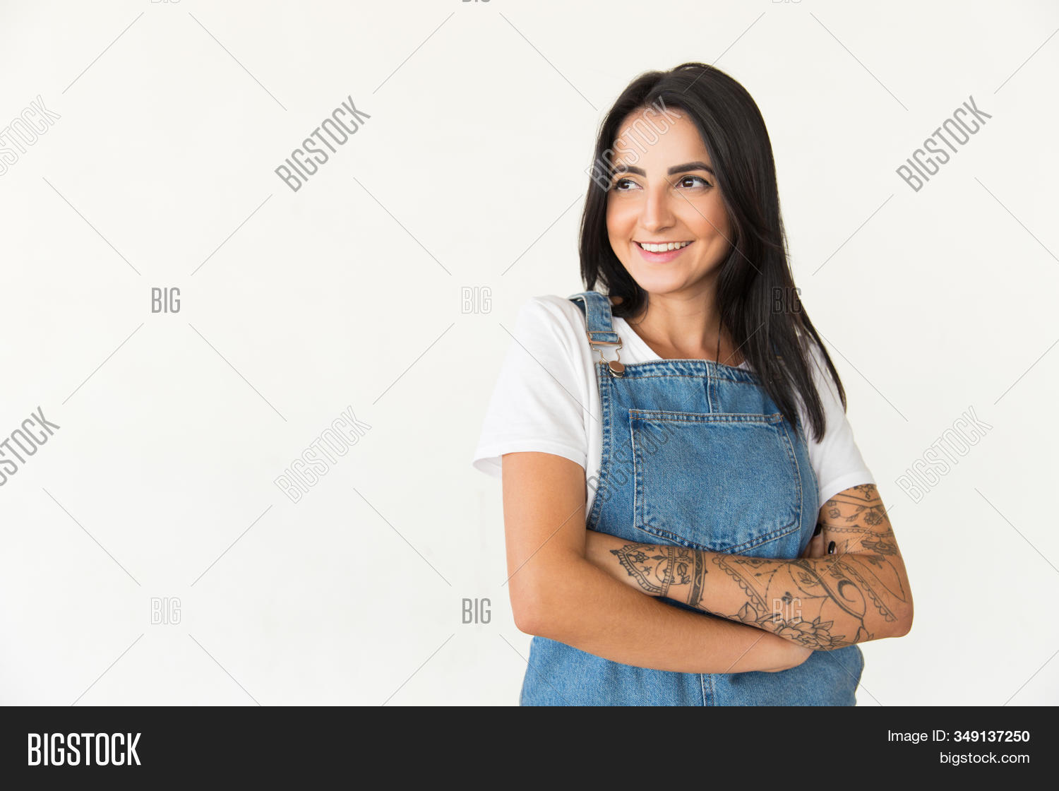 Content Woman Smiling Image & Photo (Free Trial) | Bigstock