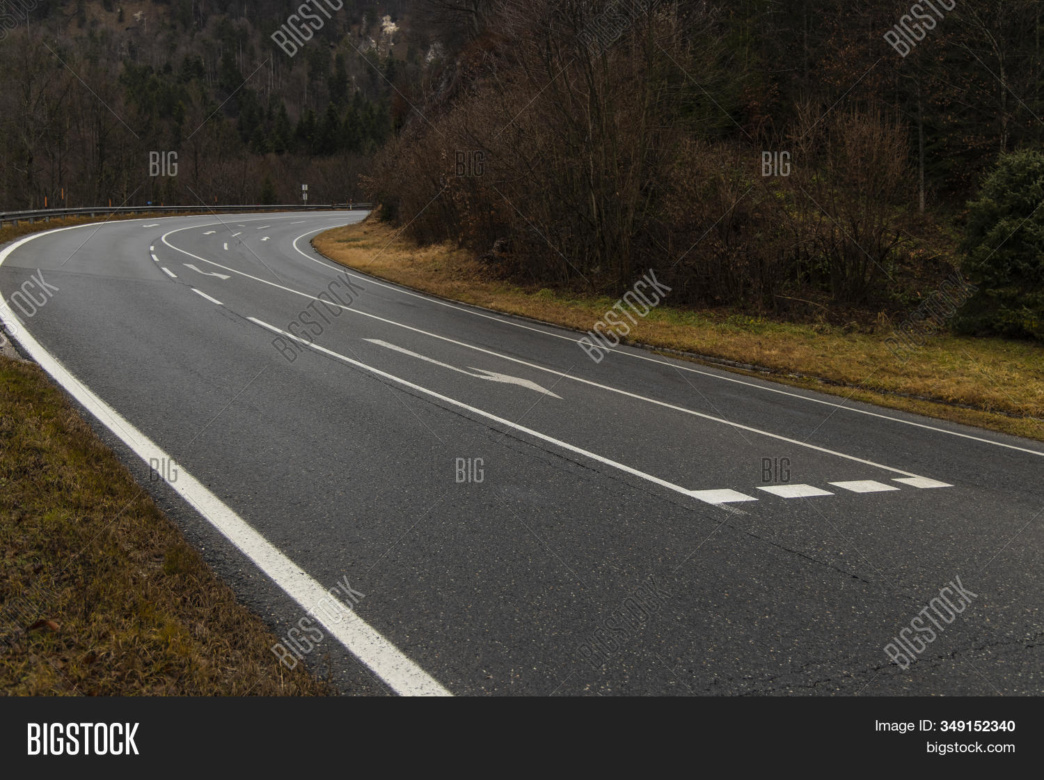 Empty Asphalt Car Road Image & Photo (Free Trial) | Bigstock