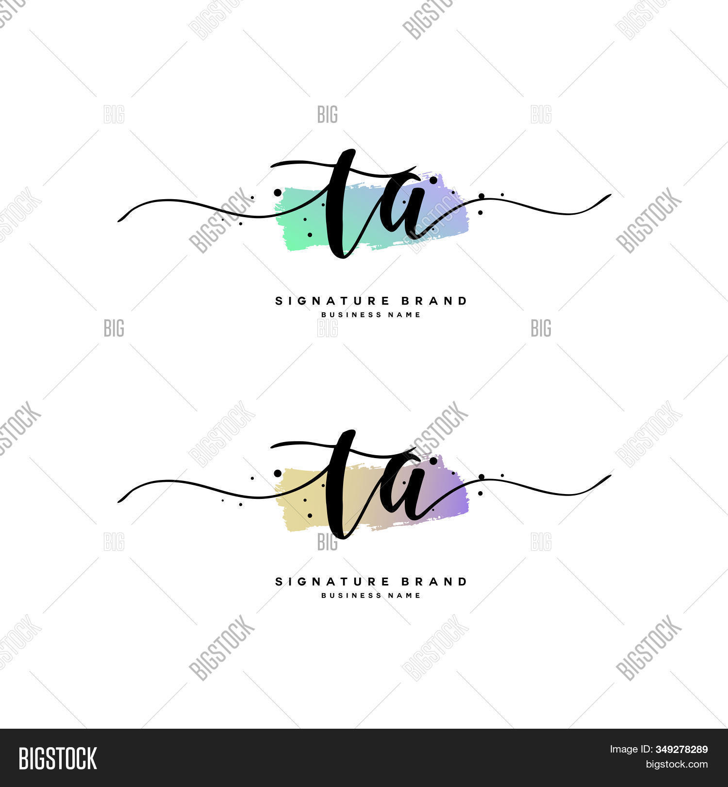 T Ta Initial Letter Vector & Photo (Free Trial) | Bigstock