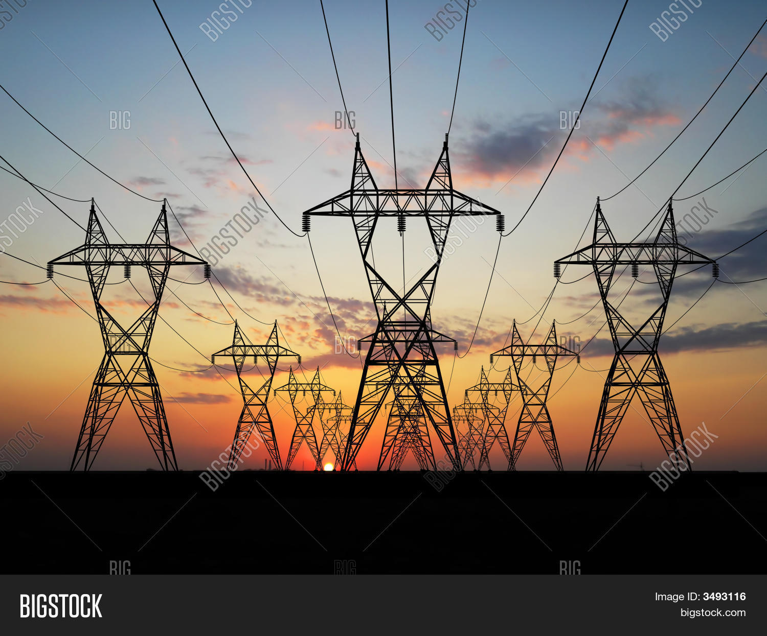 Electric Powerlines Image & Photo (Free Trial) | Bigstock