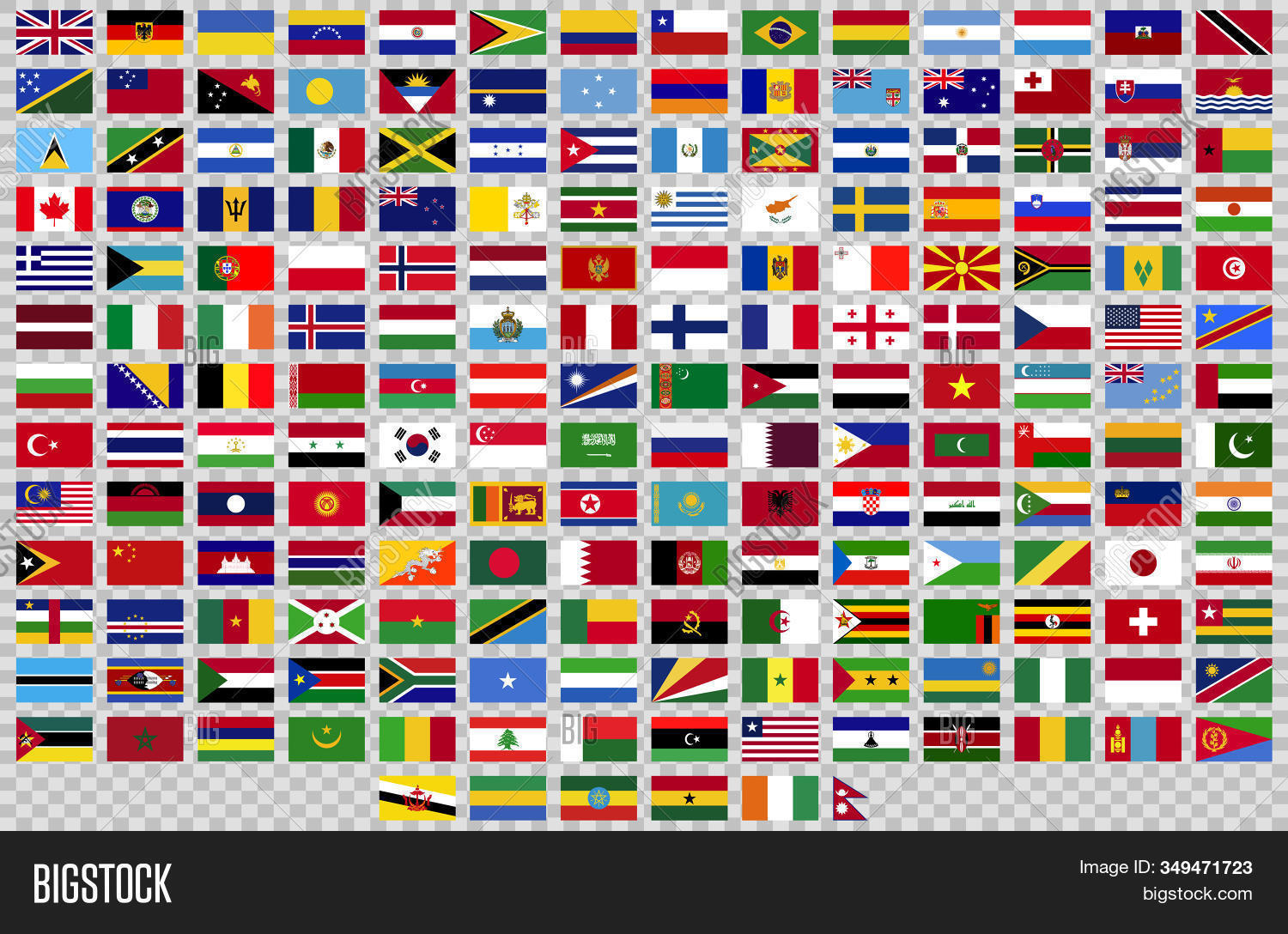 Flags World Vector Vector & Photo (Free Trial) | Bigstock