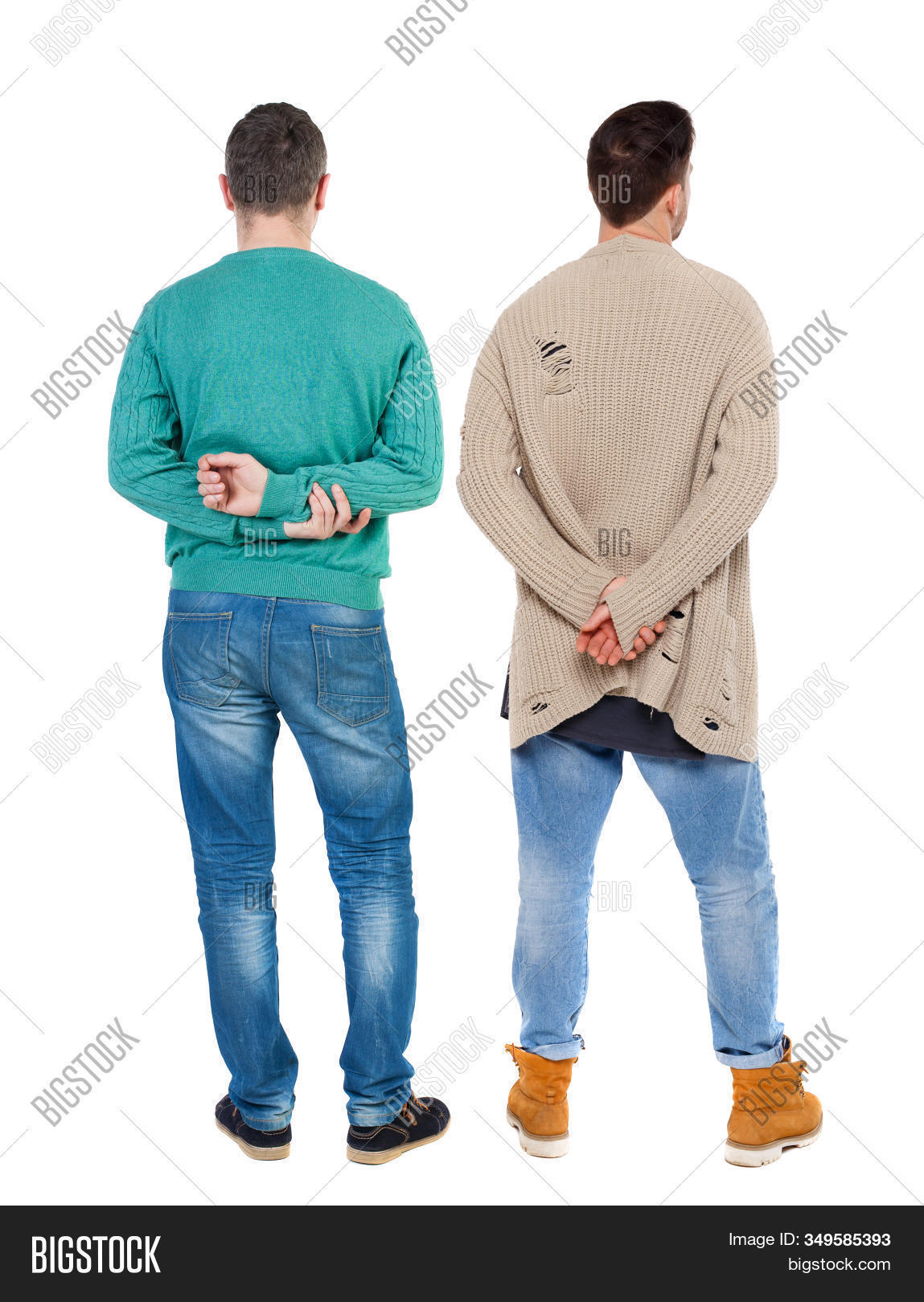Back View Two Man Image & Photo (Free Trial) | Bigstock