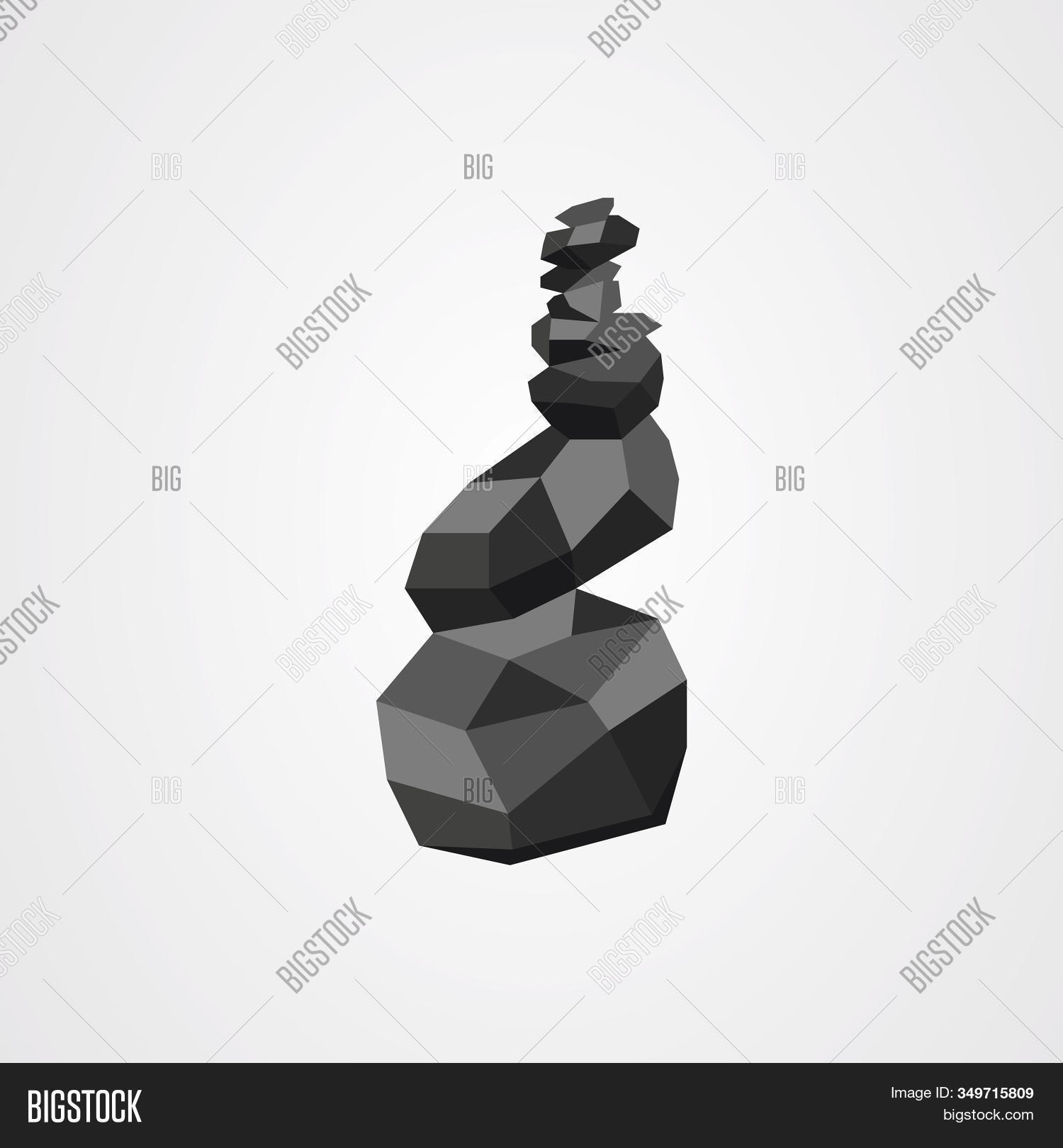 Rock Balancing Vector Vector & Photo (Free Trial) | Bigstock