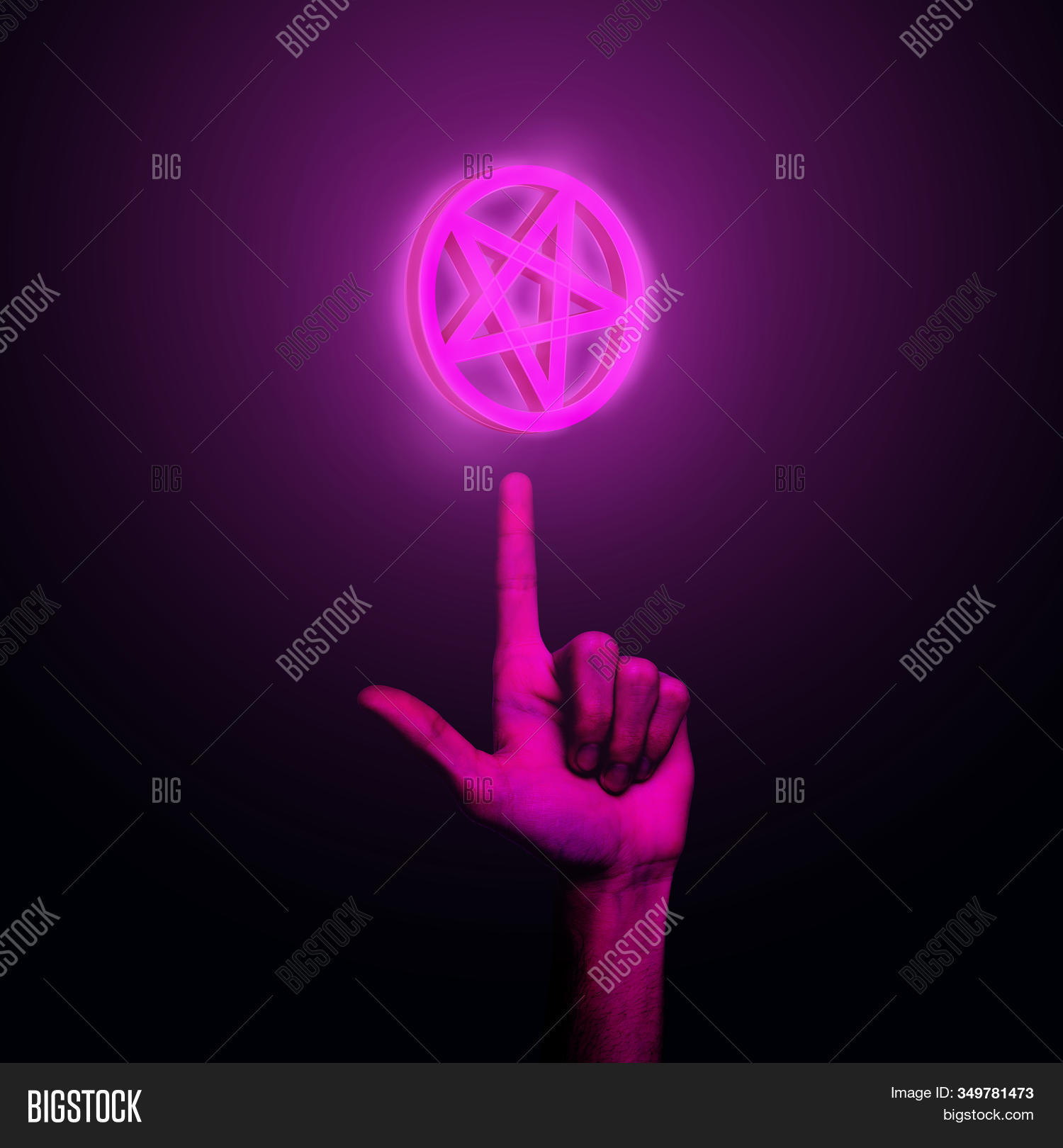 Pentacle. Male Hand Image & Photo (Free Trial) | Bigstock