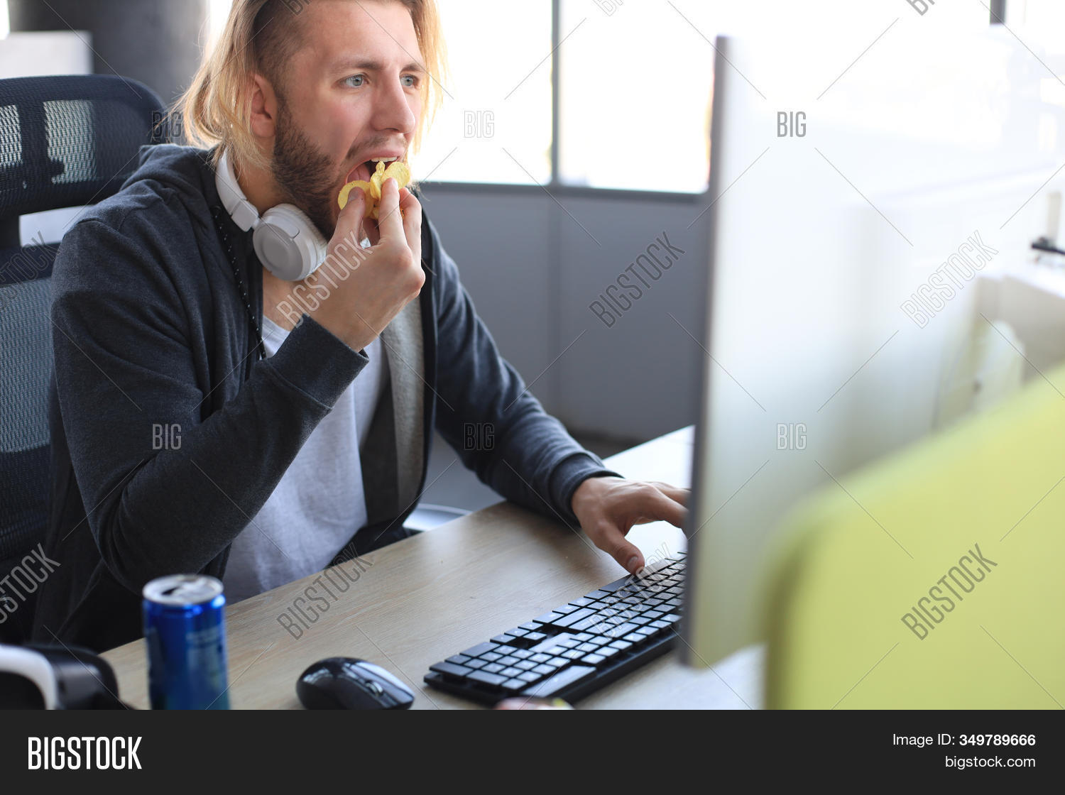 Concentrated Young Man Image & Photo (Free Trial) | Bigstock