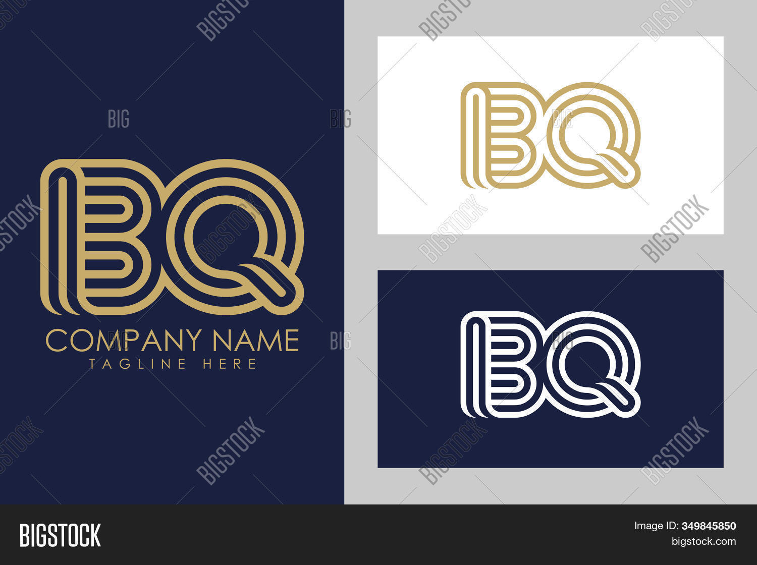 B Q Combination Lines Image & Photo (Free Trial) | Bigstock