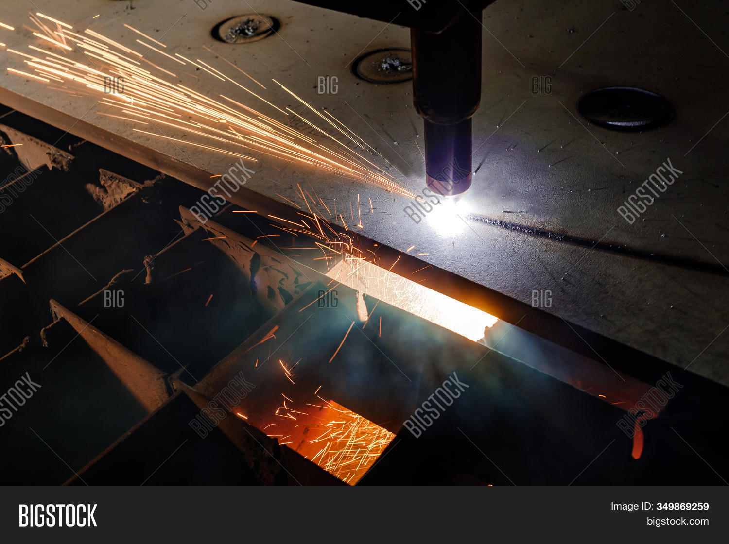 Plasma Cutting Metal Image & Photo (Free Trial) | Bigstock