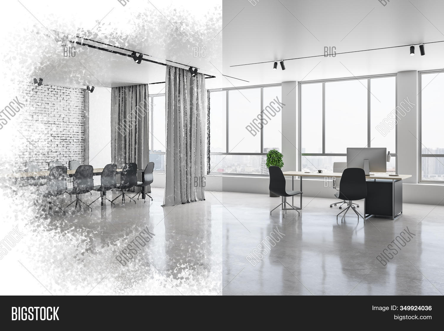 Drawing Modern Office Image & Photo (Free Trial) | Bigstock